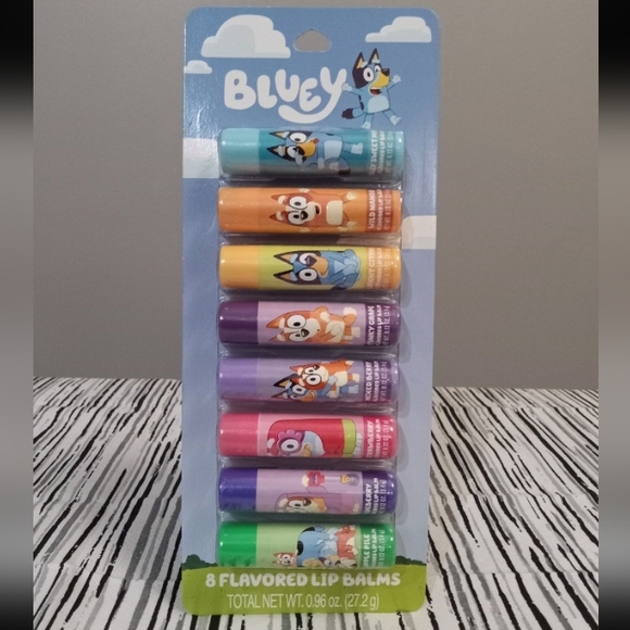 Bluey | Toys | Bluey Family And Friends Lip Balm Set 8 Flavored Balms ...